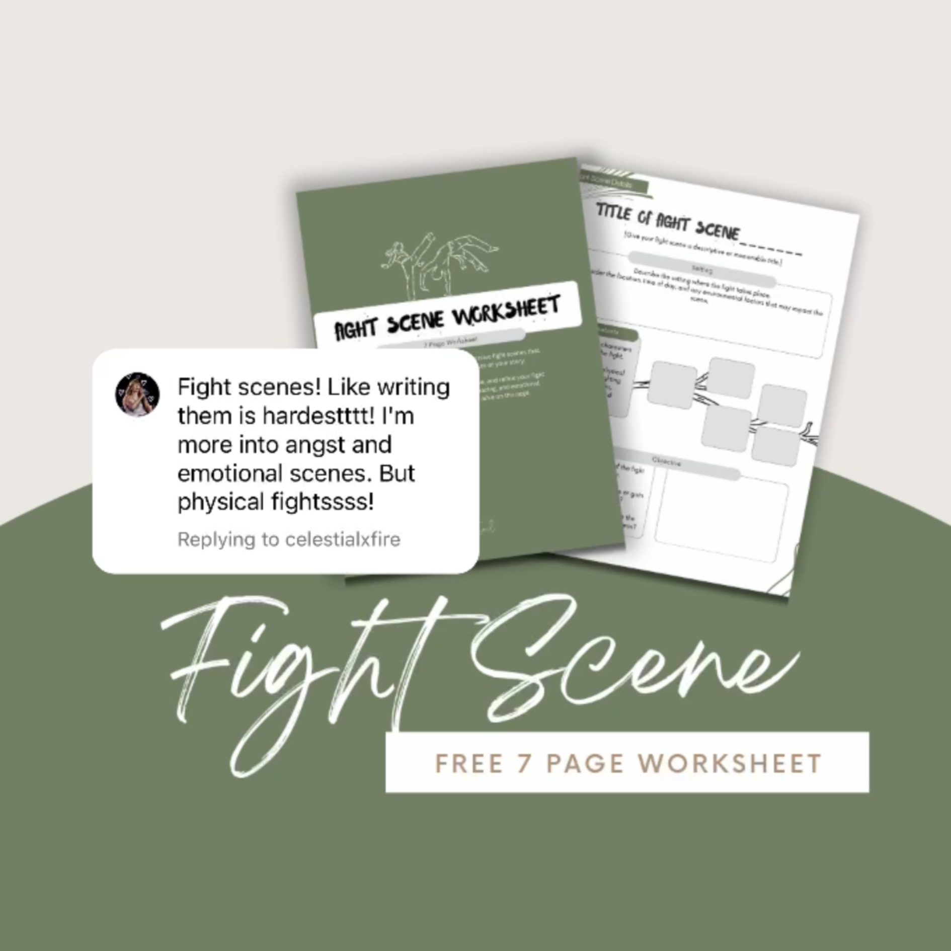 Free - Fight Scene Worksheet